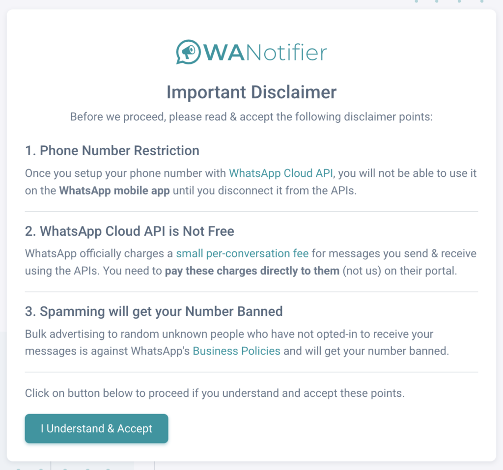 Refund Policy - WANotifier