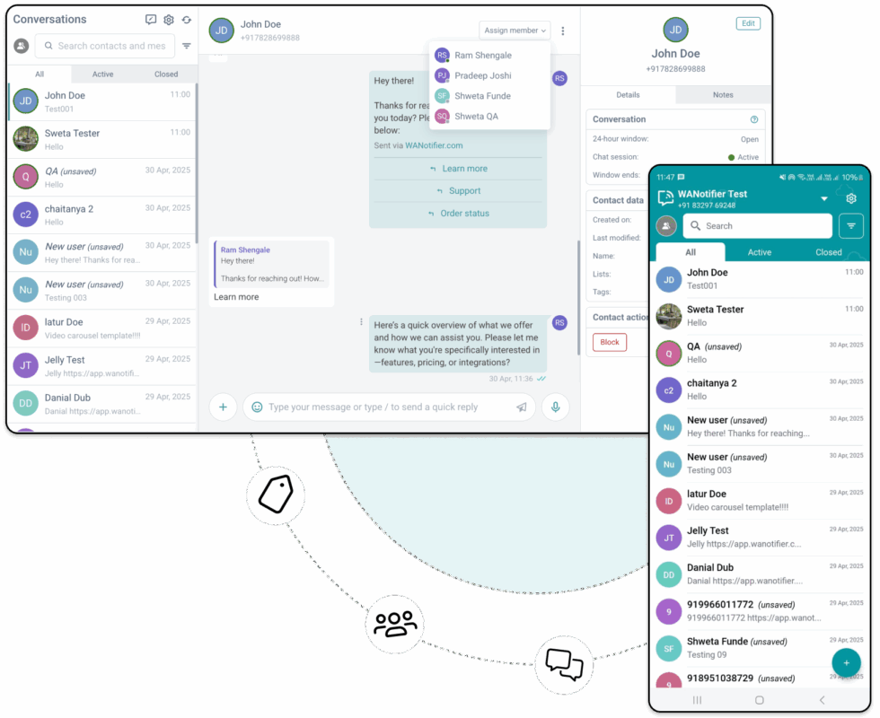 WhatsApp Team Inbox - Collaborate Seamlessly on WhatsApp - WANotifier